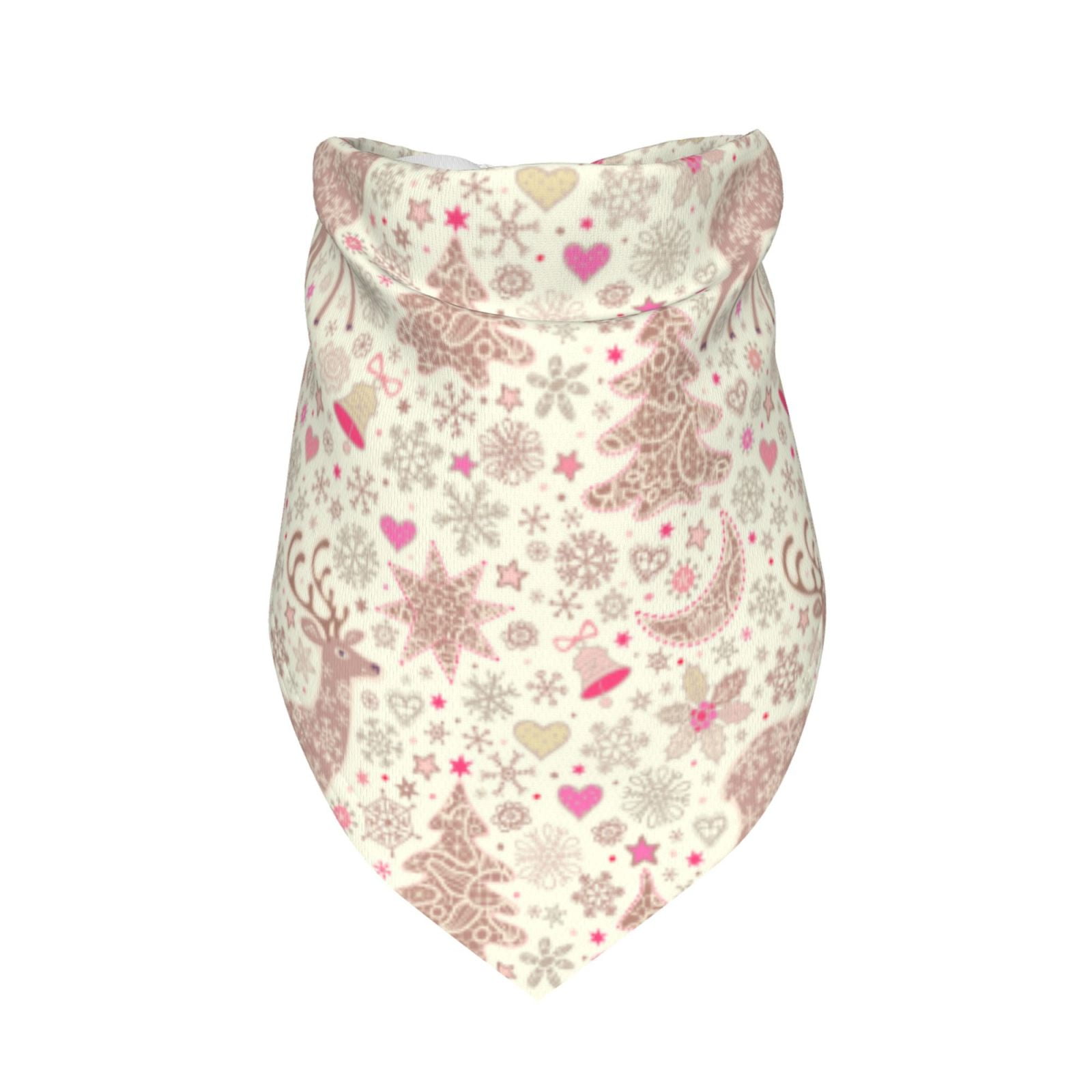Dog Bandanas - Deer Bells Moon Christmas Tree Washable Handkerchief ...