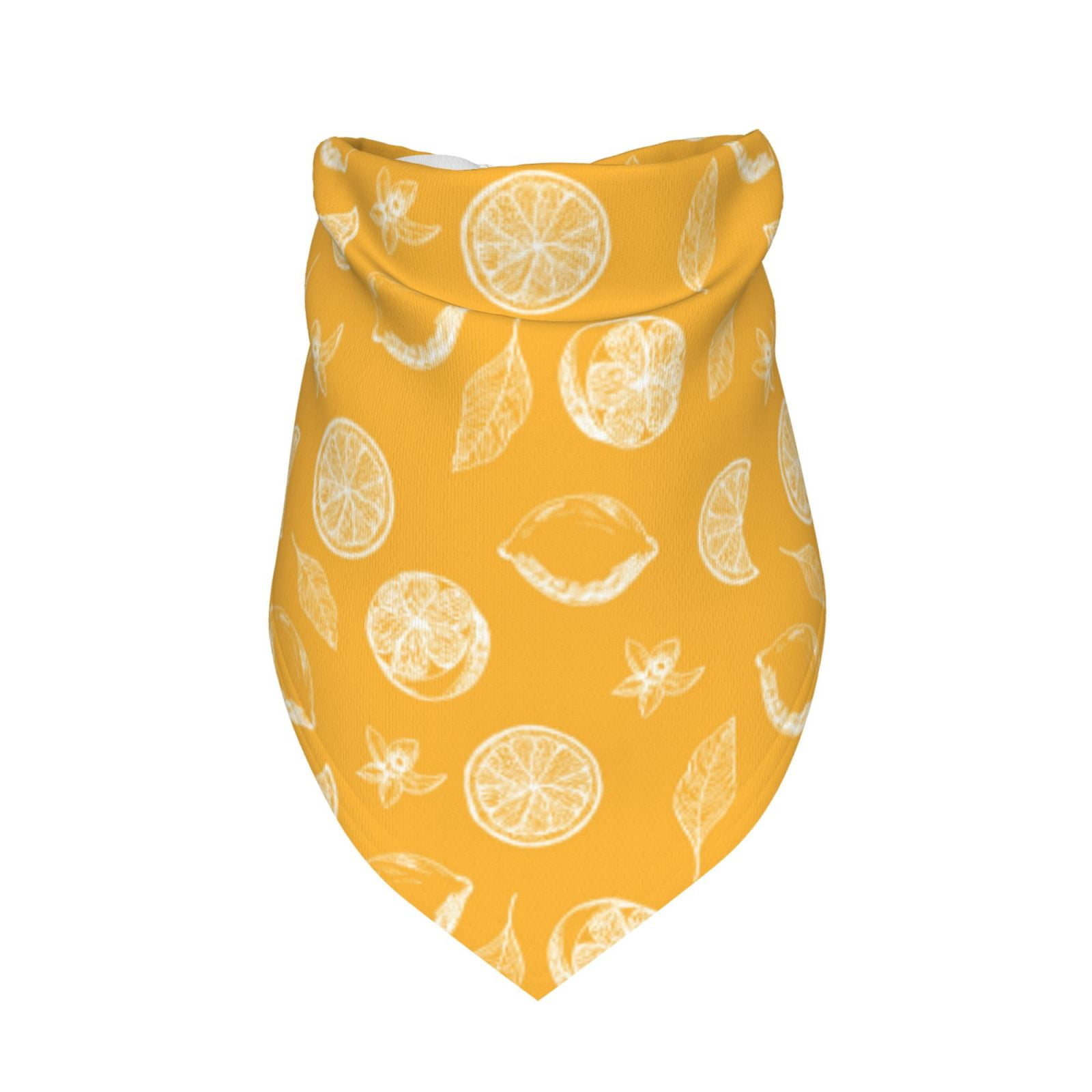 Dog Bandanas, Funny Lemon Flower Leaves Yellow Adjustable Dog Scarf ...