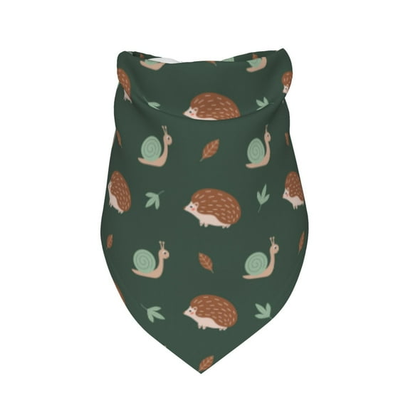 Dog Bandanas, Green Snails Brown Hedgehogs Dog Bandana Boy Girl for ...