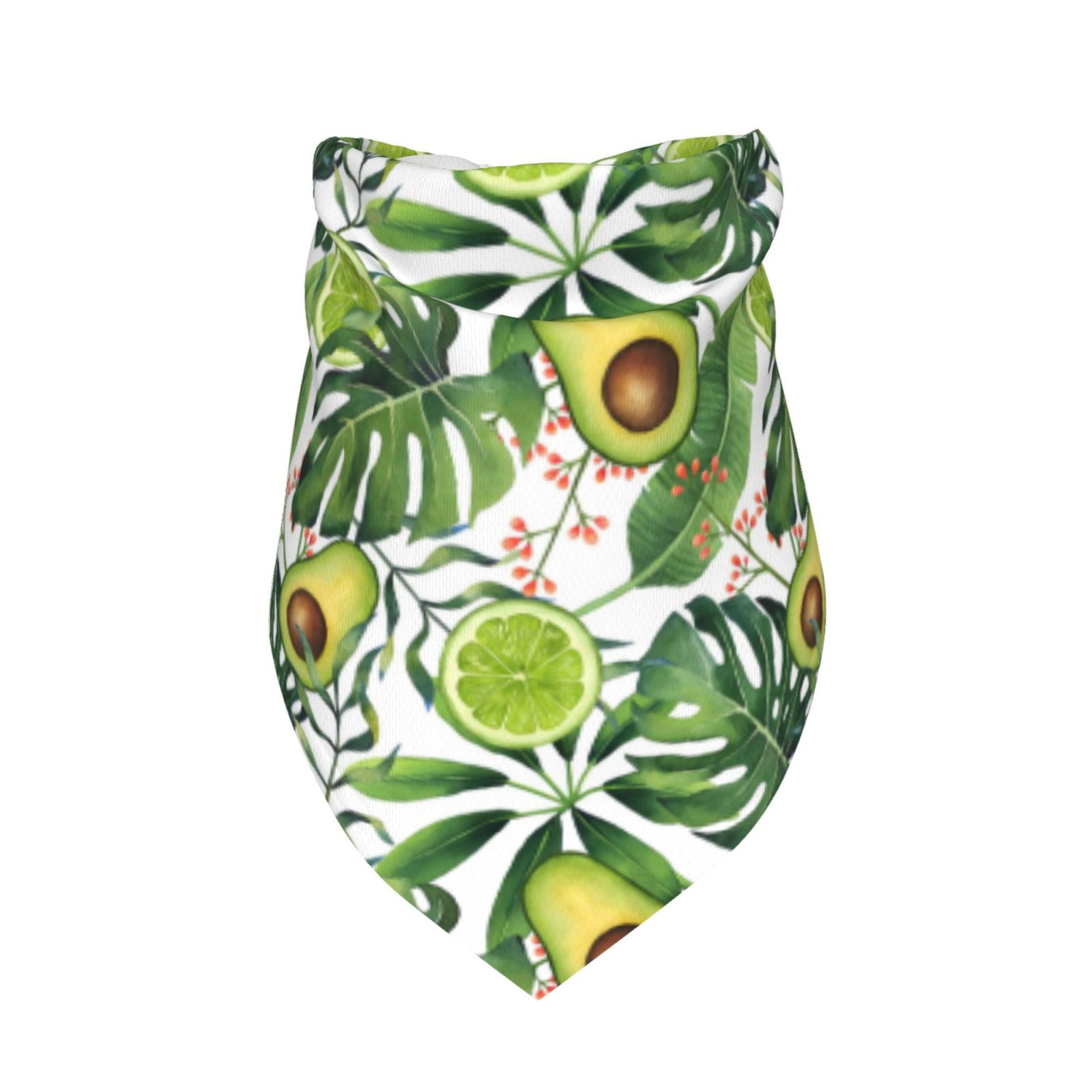 Dog Bandanas - Green Tropical Washable Handkerchief Scarf Triangle ...