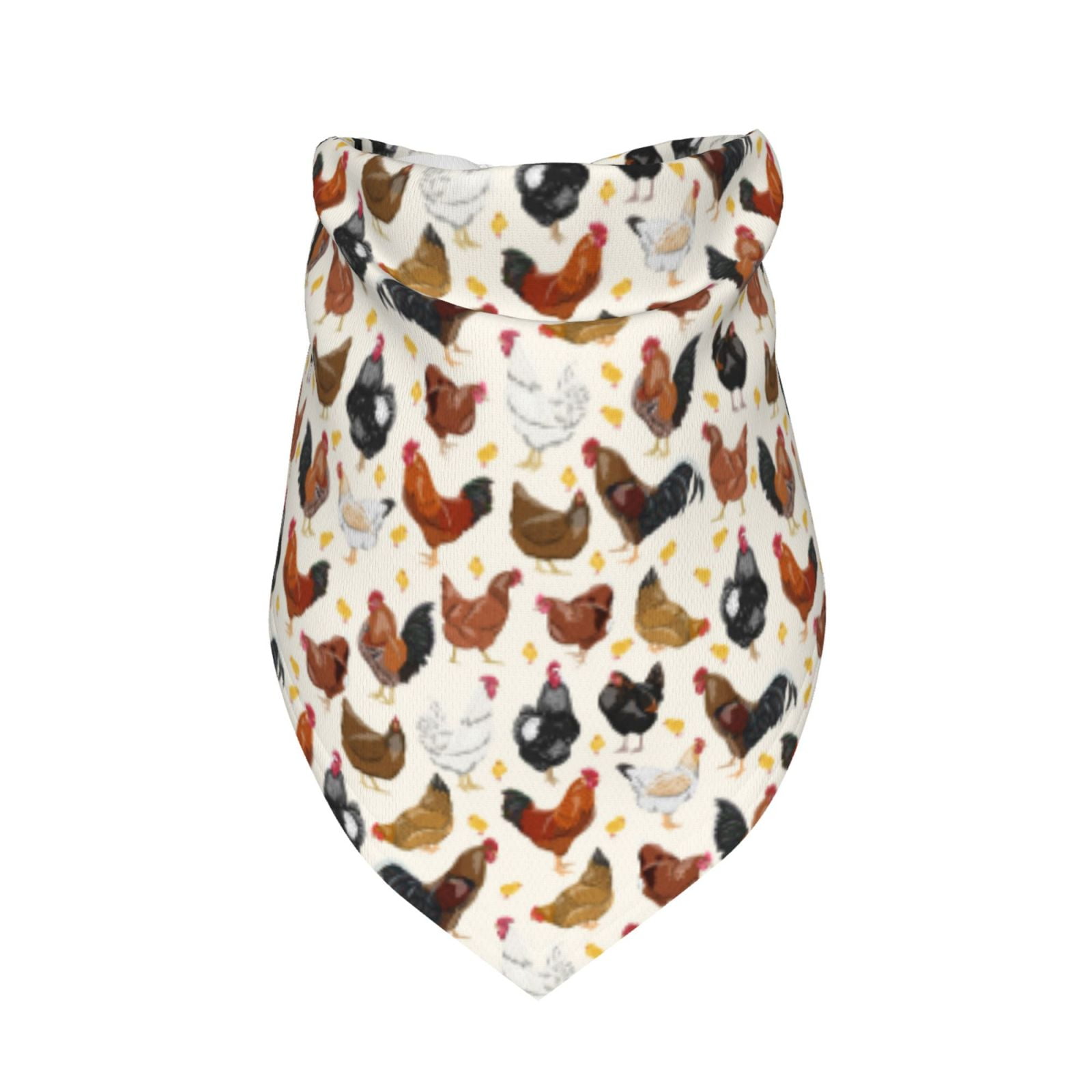 Dog Bandanas, Roosters and Chickens Adjustable Dog Scarf Triangle Bib ...