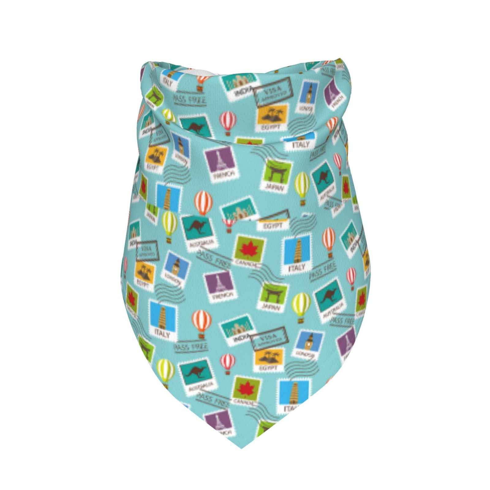 Dog Bandanas - World Travel1 Washable Handkerchief Scarf Triangle ...