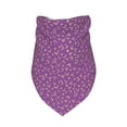 Dog Bandanas - abstractly purple print Washable Handkerchief Scarf ...