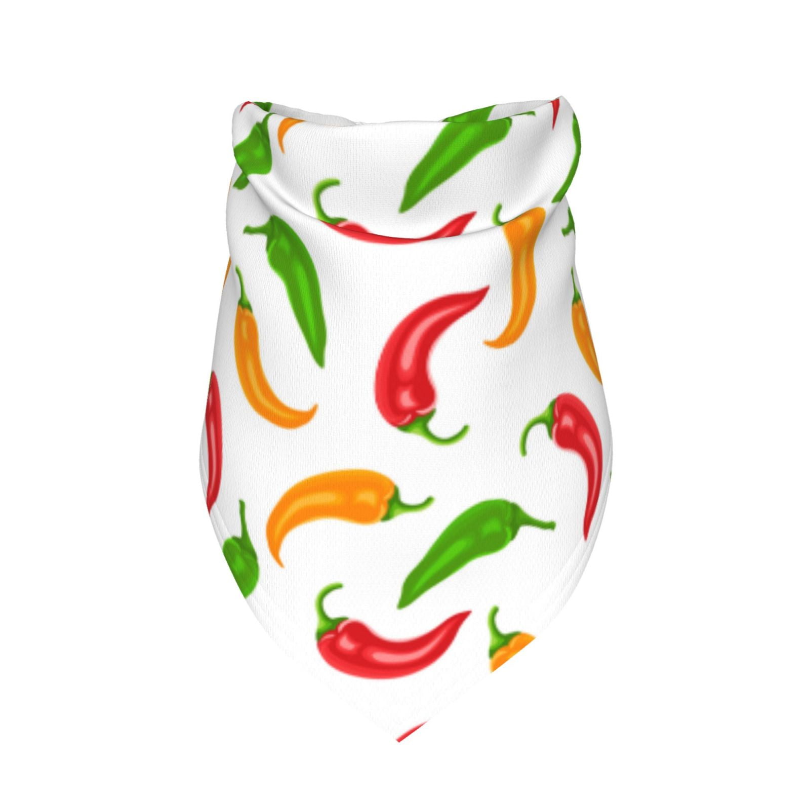 Dog Bandanas, bell Pepper colorful Print Adjustable Dog Scarf Triangle ...