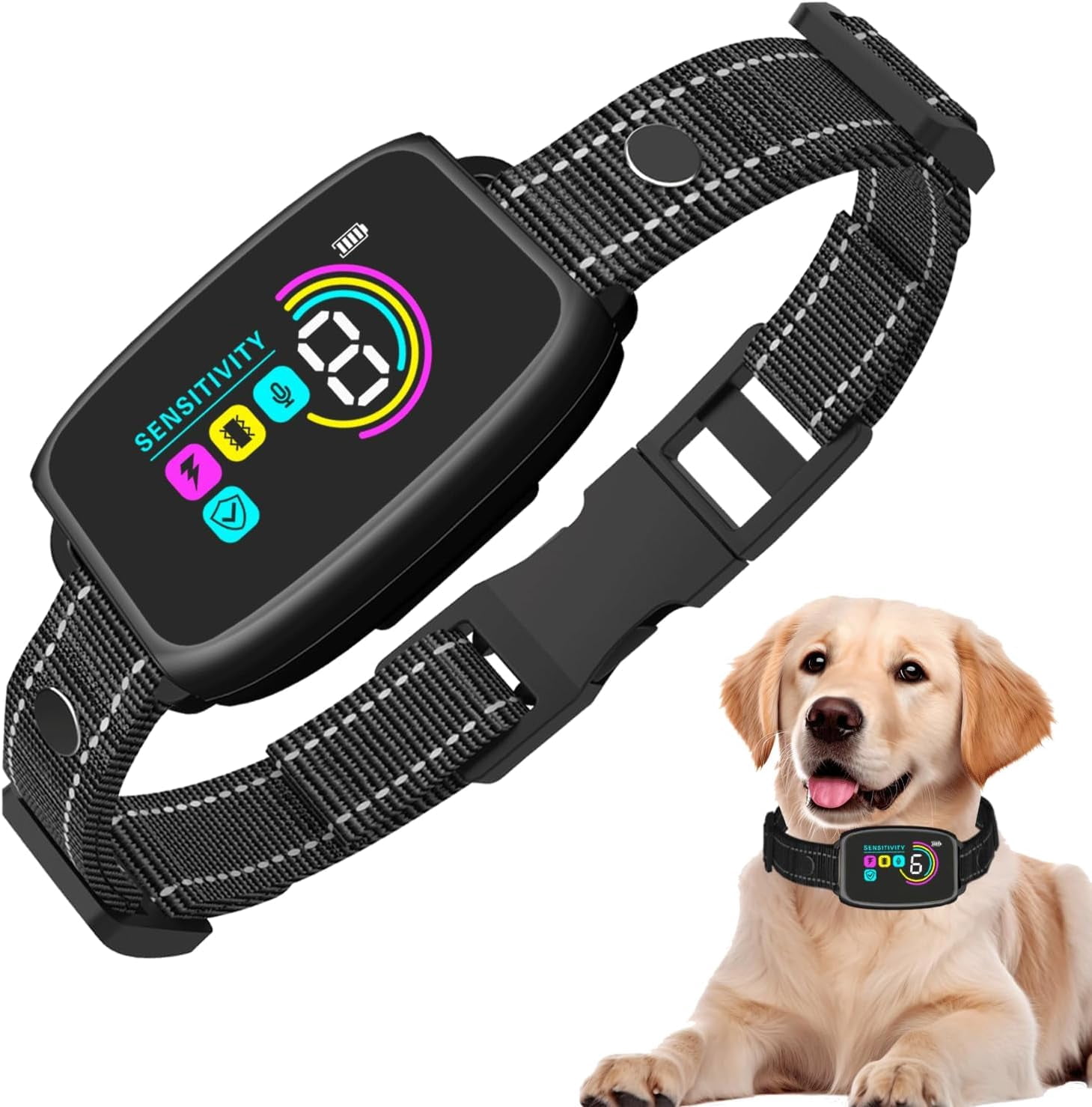 Dog Bark Collar, Anti Bark Collar for Large Medium Small Dogs ...