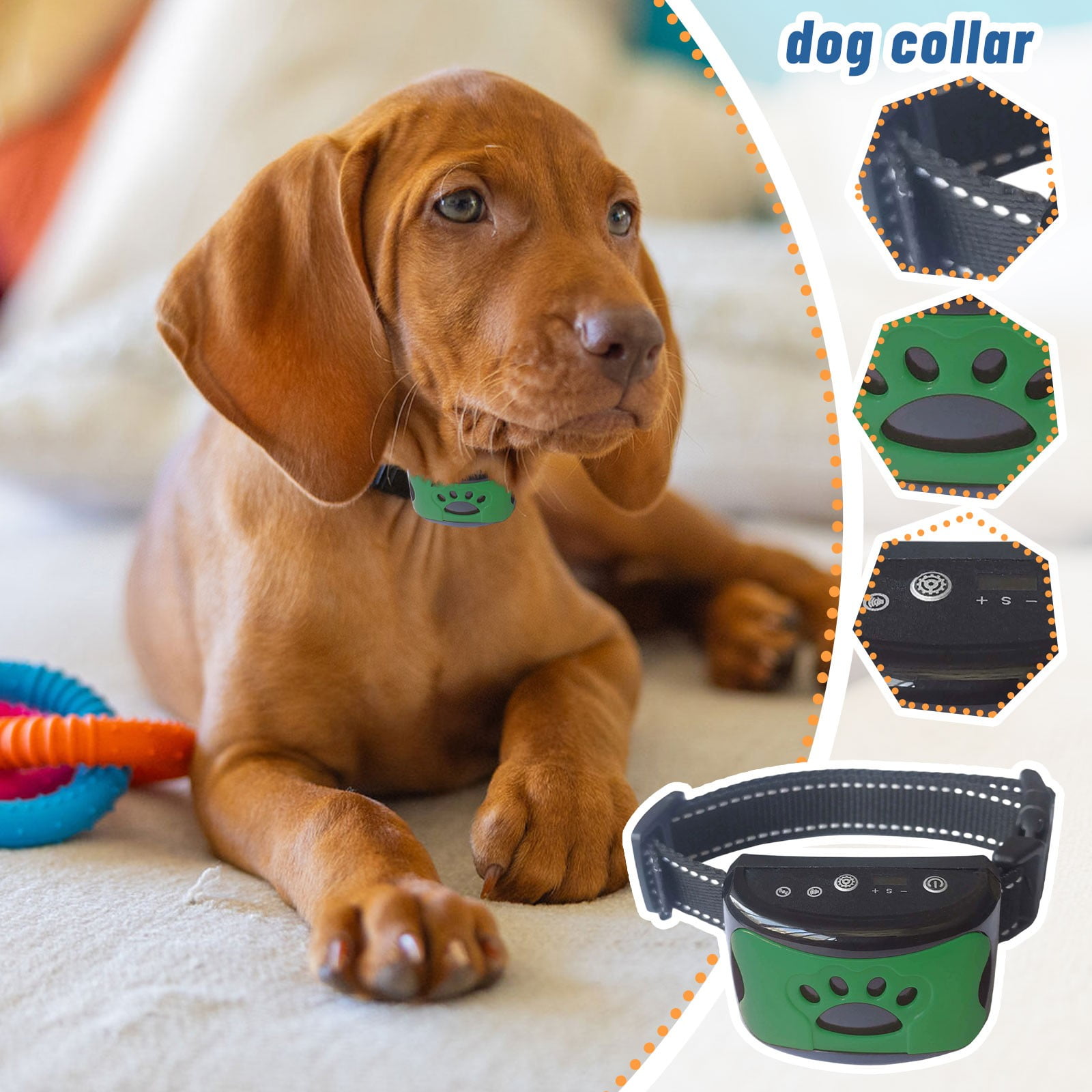 Dog Bark Collar-Dog Bark Collar Rechargeable Automatic Bark Collar No ...