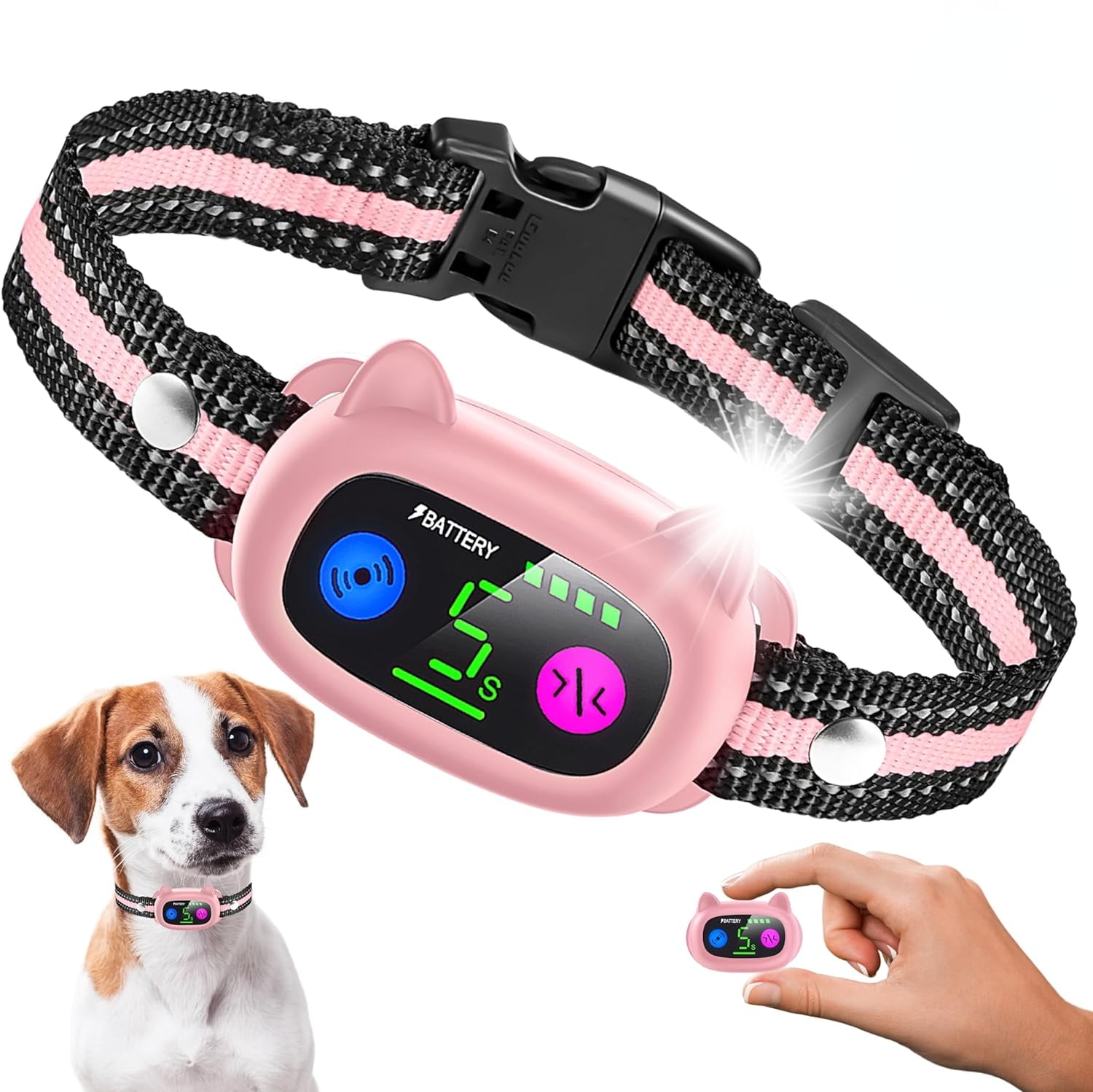 Dog Bark Collar, Smart Bark Collar for Small Medium Dogs, Automatic No ...