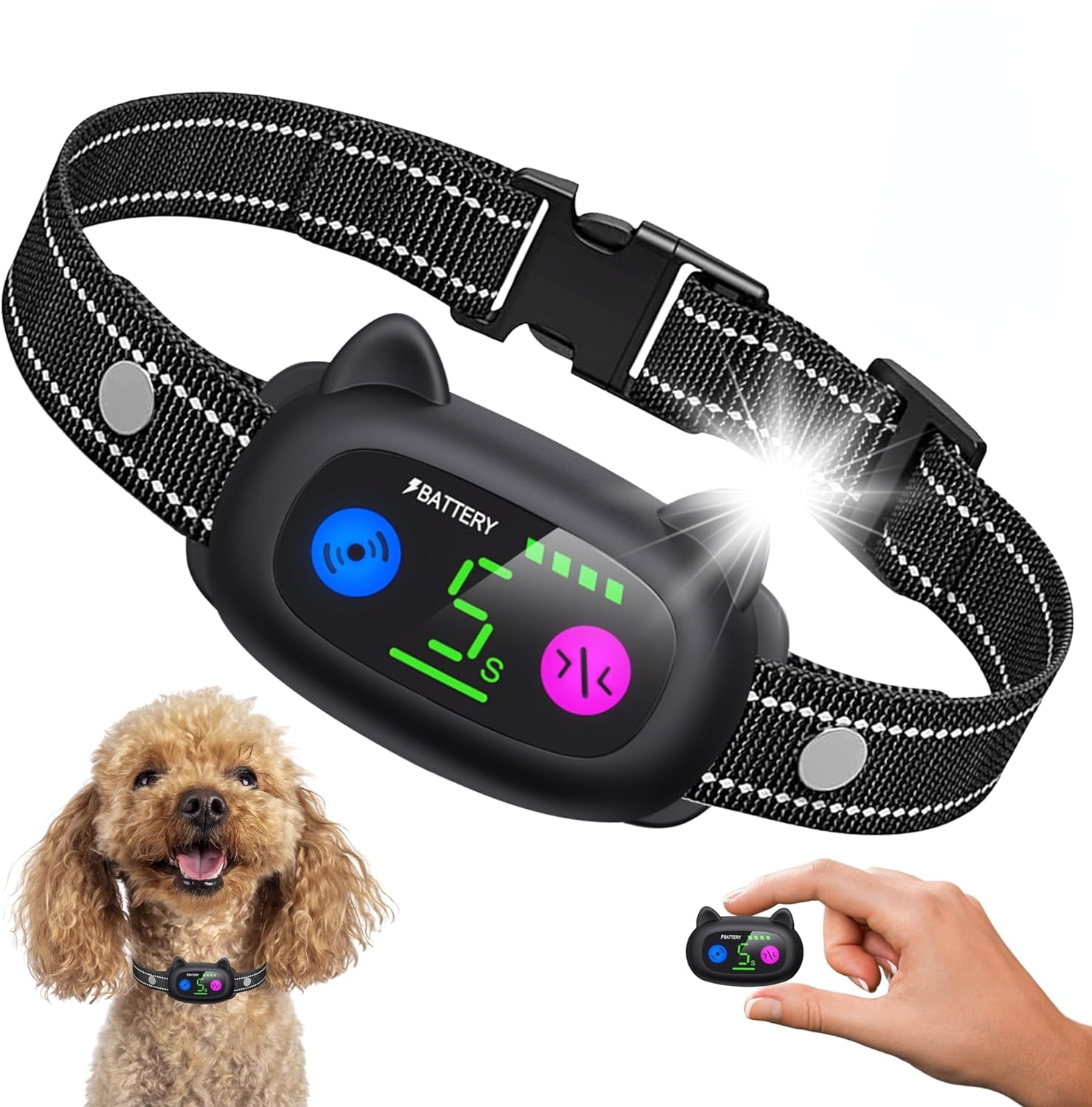 Dog Bark Collar, Smart Bark Collar for Small Medium Dogs, Automatic No ...