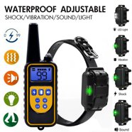 Petrainer Waterproof Vibrating Dog Shock Collar with Adjustable Electric Charging, for Training ...