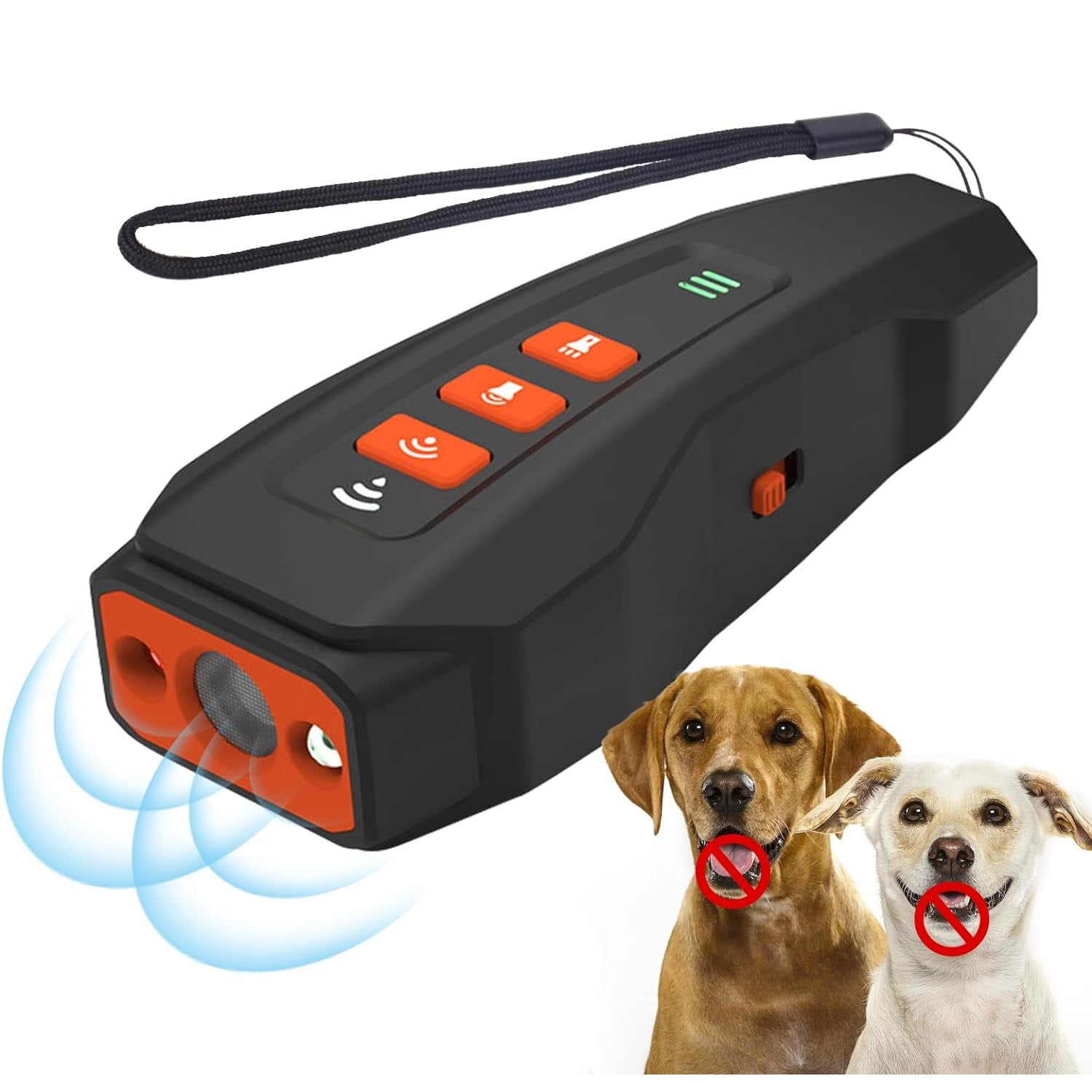 LINKPAL Dog Bark Deterrent Device, 3-in-1 Rechargeable Ultrasonic ...