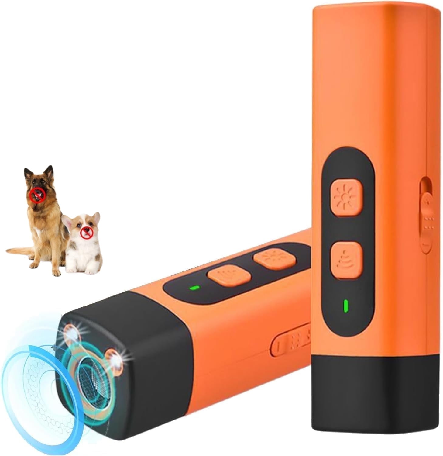 GEWREWDGGHA Dog Bark Deterrent Device for Dogs, Double Lights Flashing ...