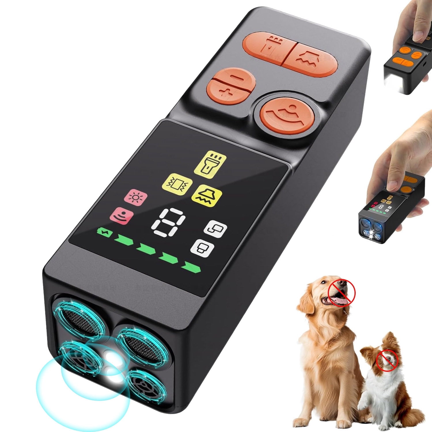 Dog Bark Deterrent Devices 4X, Anti Barking Device for Dogs, 10 Modes ...