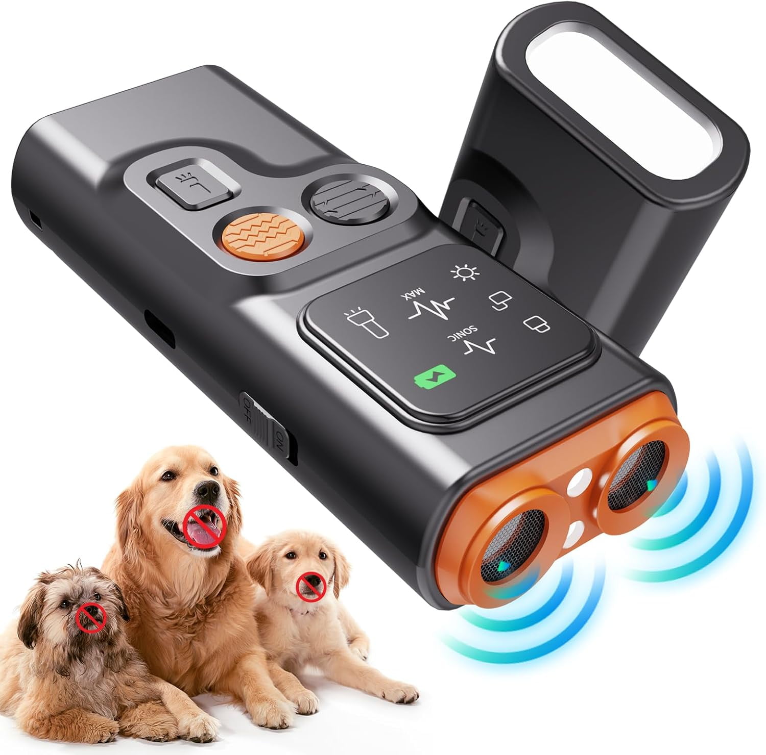 Dog Bark Deterrent Devices, Ultrasonic Anti Barking Device for Dogs Can ...