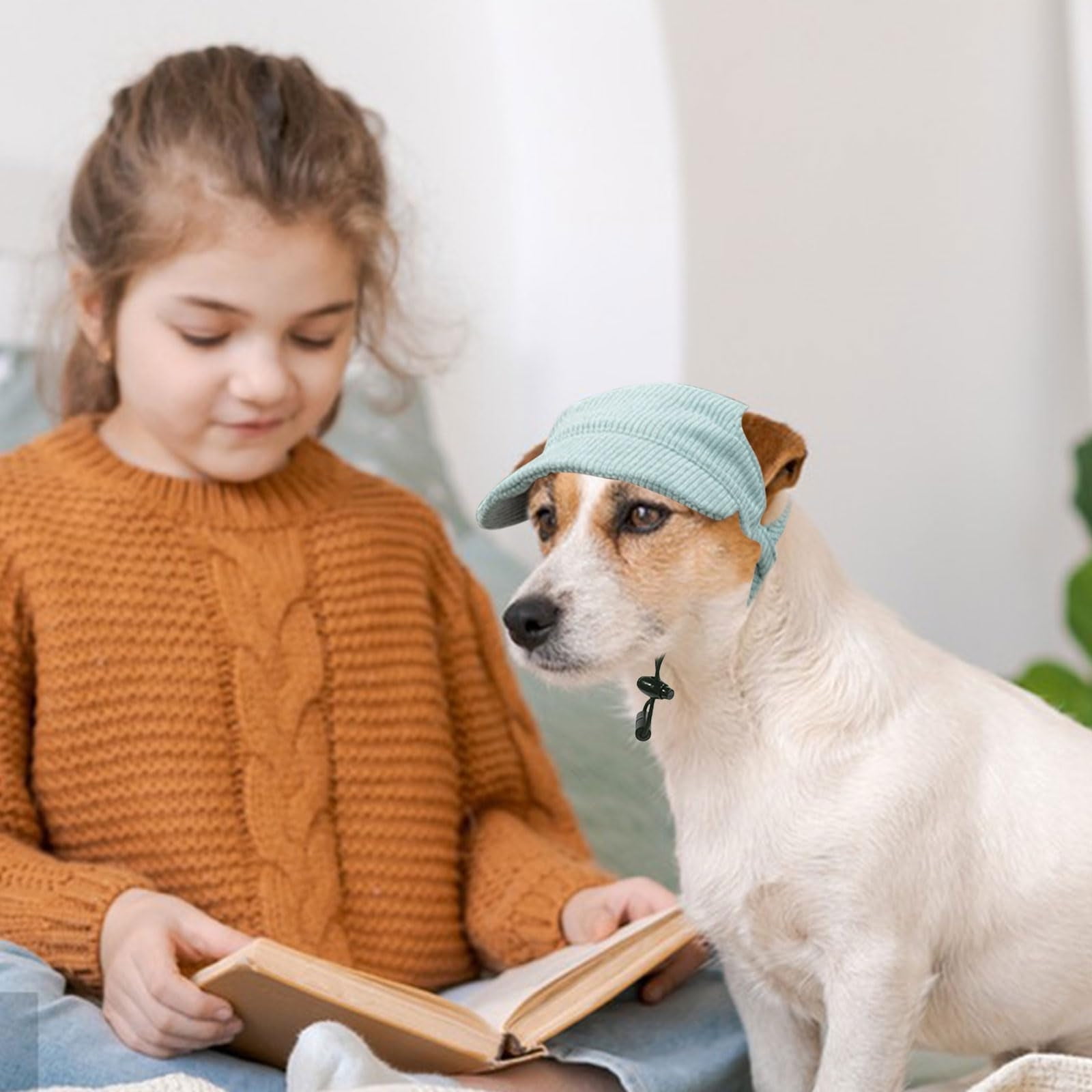 Dog Baseball Cap & Summer Sun Hat - Adjustable Puppy Visor with Ear ...
