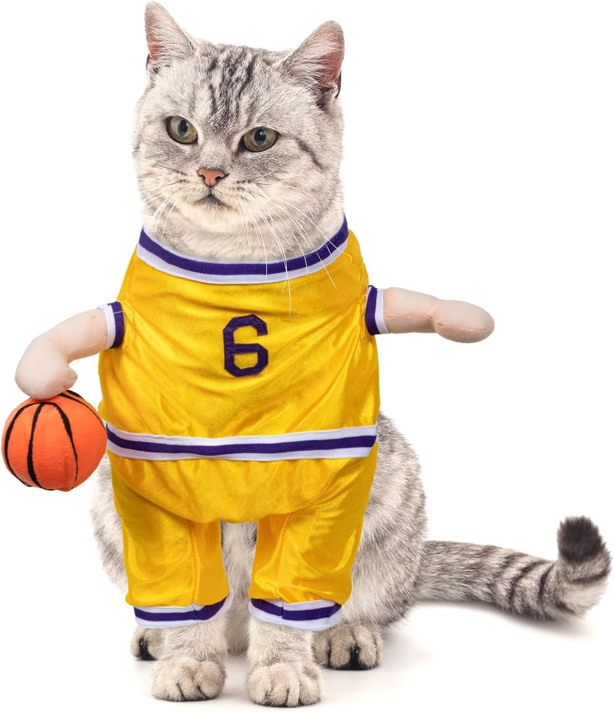Dog Basketball Player Costume - Pet Halloween Costume Adjustable Funny ...