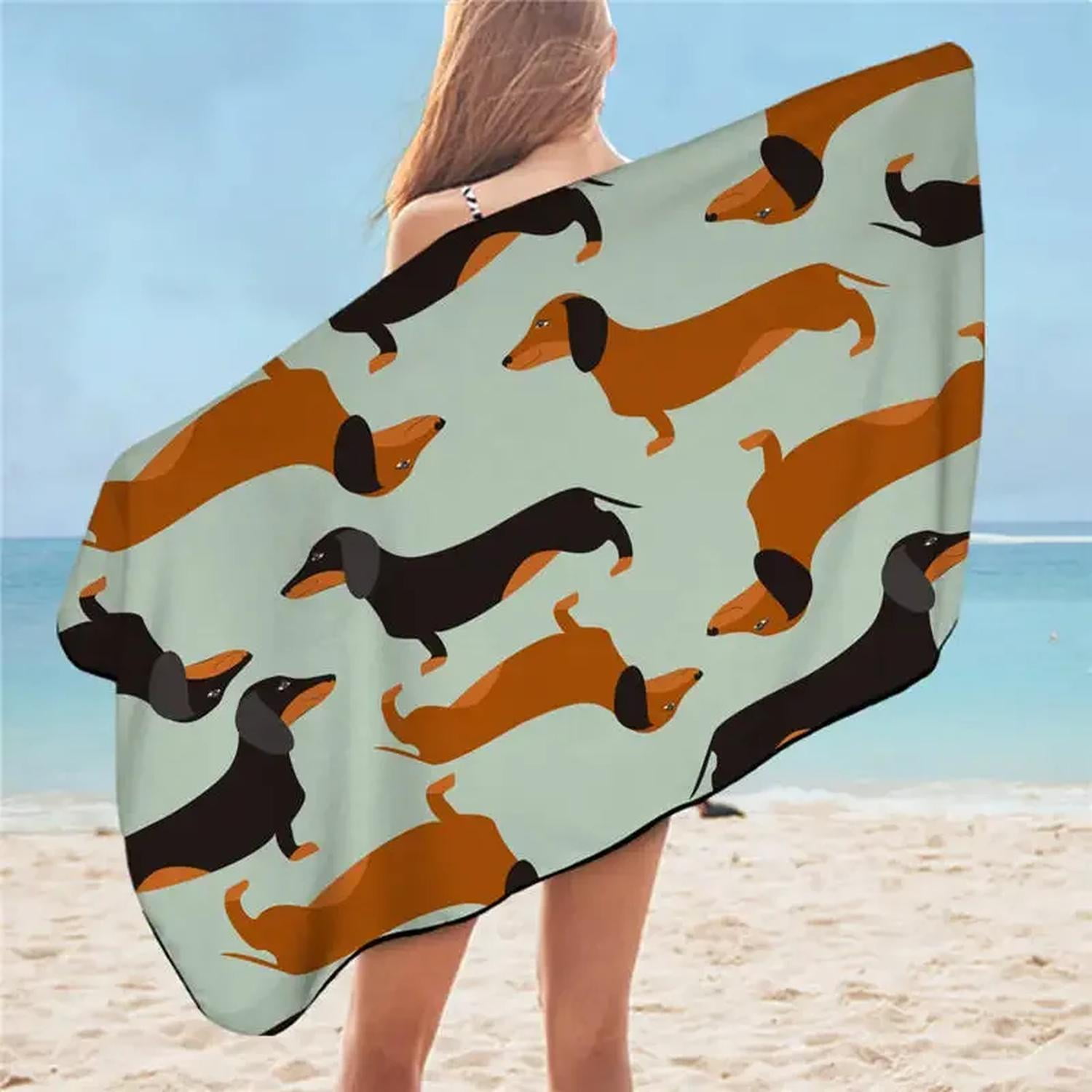 Dog Bath Towel Soft Microfiber Beach Towel Bathroom Adult Absorbent ...