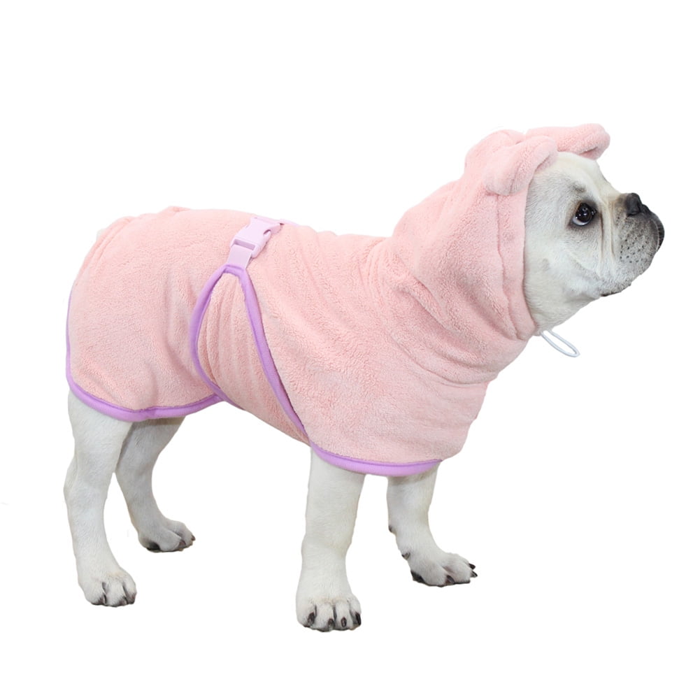 Dog Bathrobe - Super Absorbent Pet Drying Towel Bath Robes After Bath ...