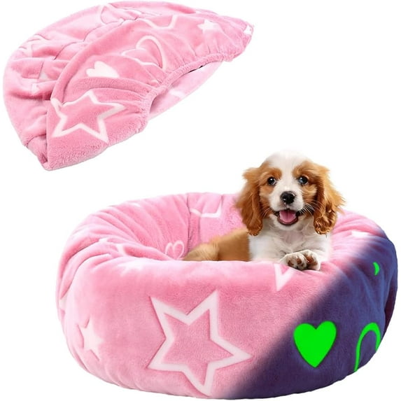 Dog Bed Covers Replacement Washable with Glow in The Dark Gray Star ...