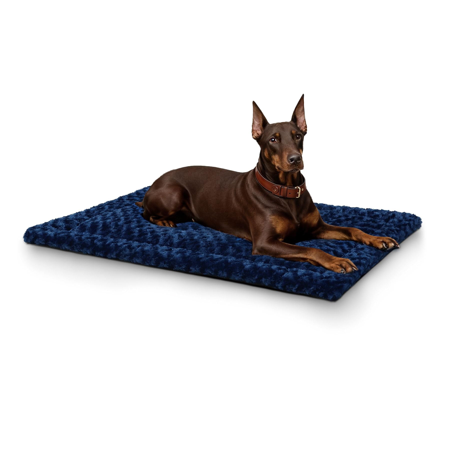 Dog Bed Mat 48.00" x 30.00" x 1.50" Blue Crate Pad for Pets - Walmart.com