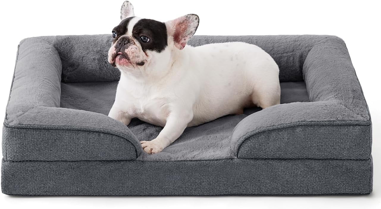 Dog Bed Orthopedic, Dog Sofa for Small Dogs Supportive Foam Pet ...