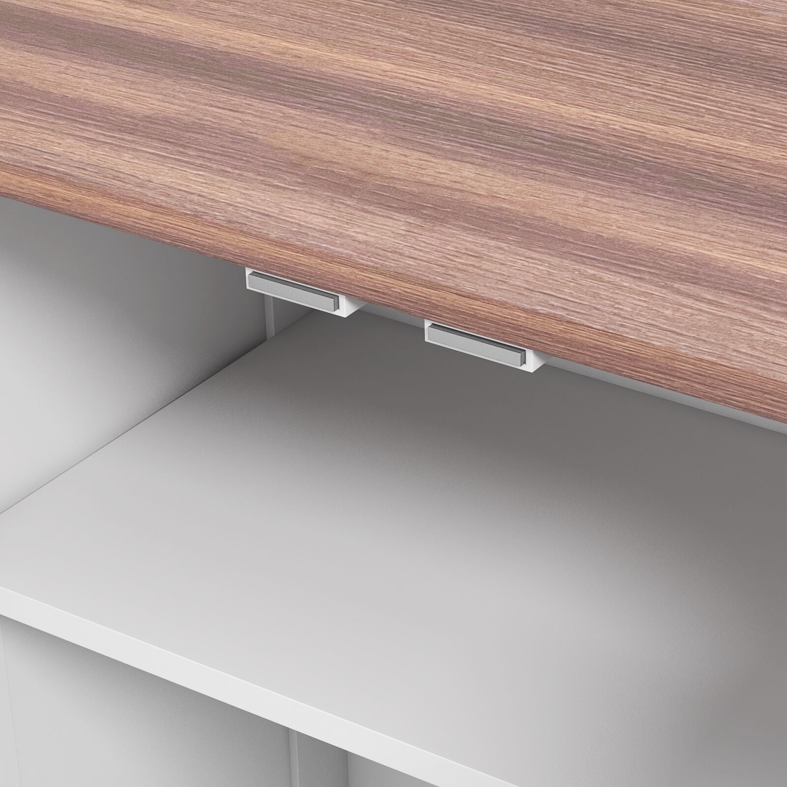 Dog Bed PawHut Dog Feeding Station, Dog Food Storage Cabinet with ...