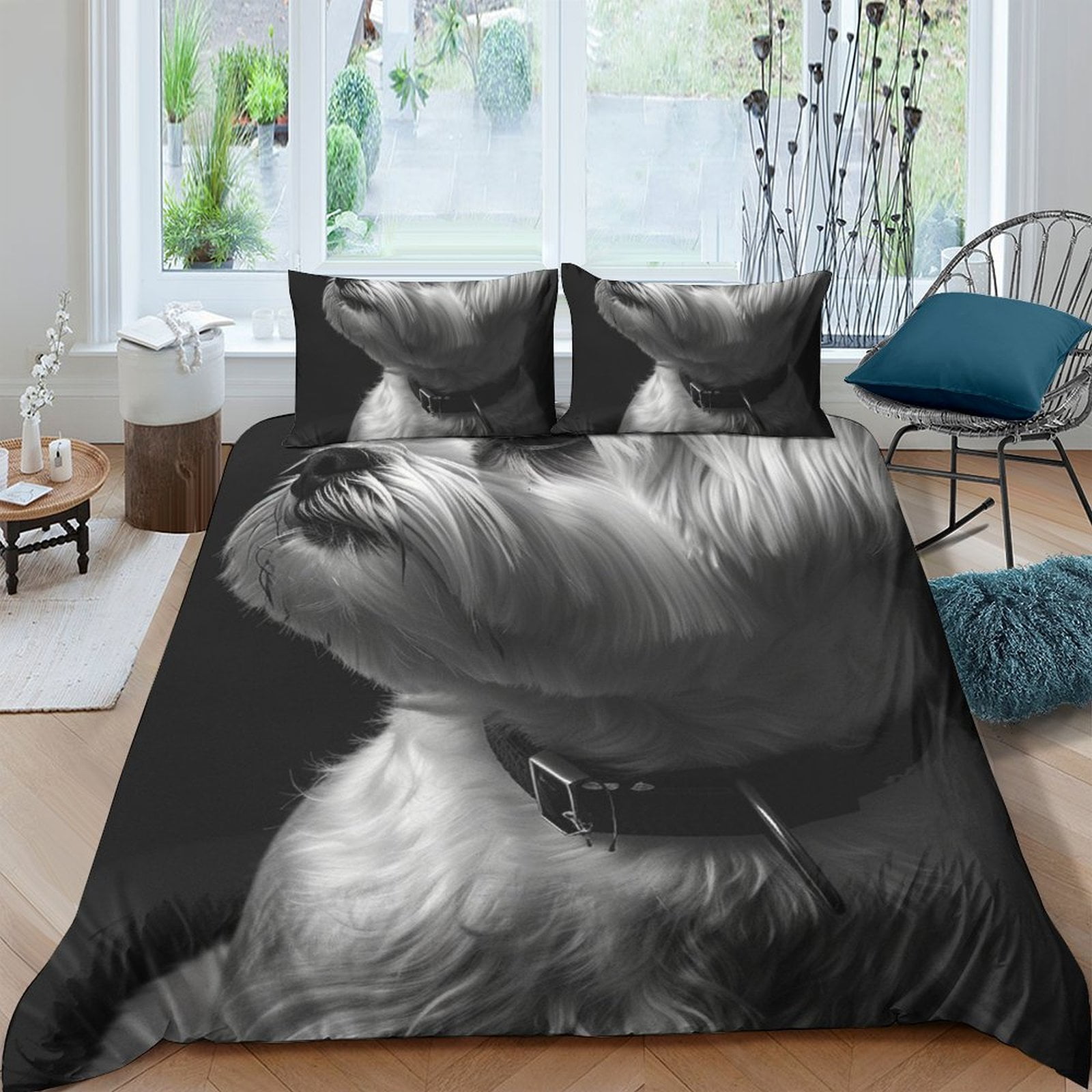 Dog Bedding Set 3D Printed Comforter Covers Duvet Cover Quilt Cover ...