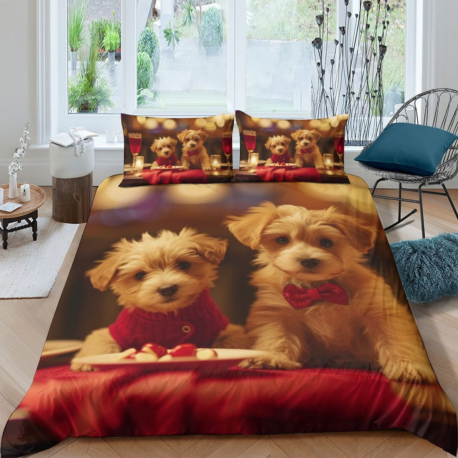 Dog Bedding Set Comforter Covers 3D Printed Quilt Cover Duvet Cover ...