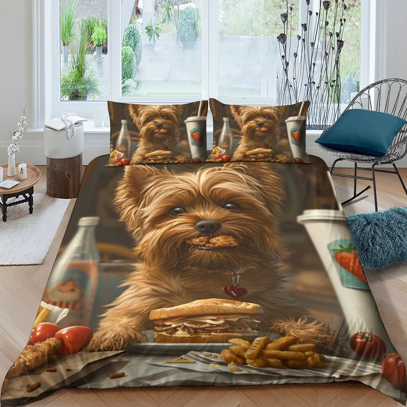 Dog Bedding Set Comforter Covers 3D Printed Quilt Cover Duvet Cover ...