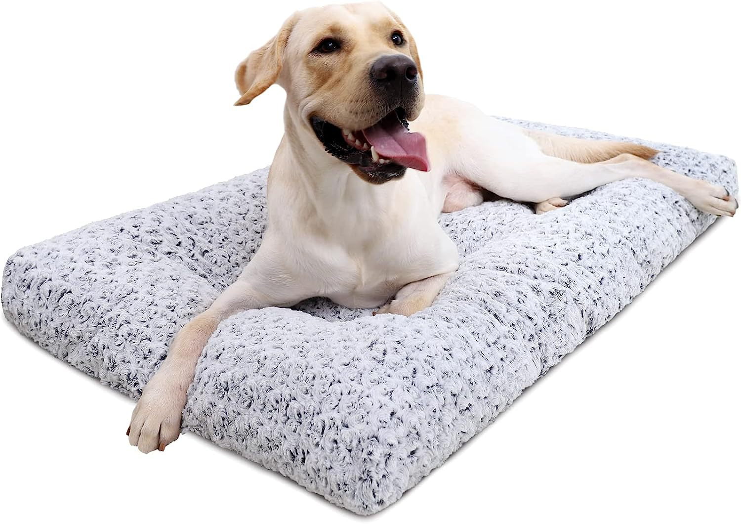 Dog Beds Crate Pad for Medium, Large Dogs, Deluxe Rose Plush Cat ...