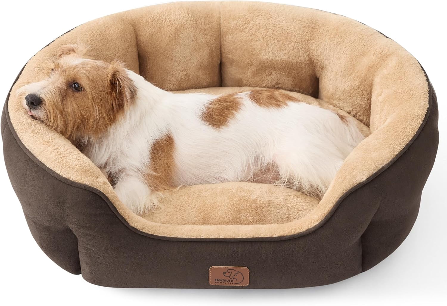 Dog Beds for Small Dogs - Round Cat Beds for Indoor Cats, Washable Pet ...