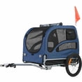 Dog Bike Trailer, 100 lbs Capacity, Pet Cart Bicycle Carrier, Folding ...