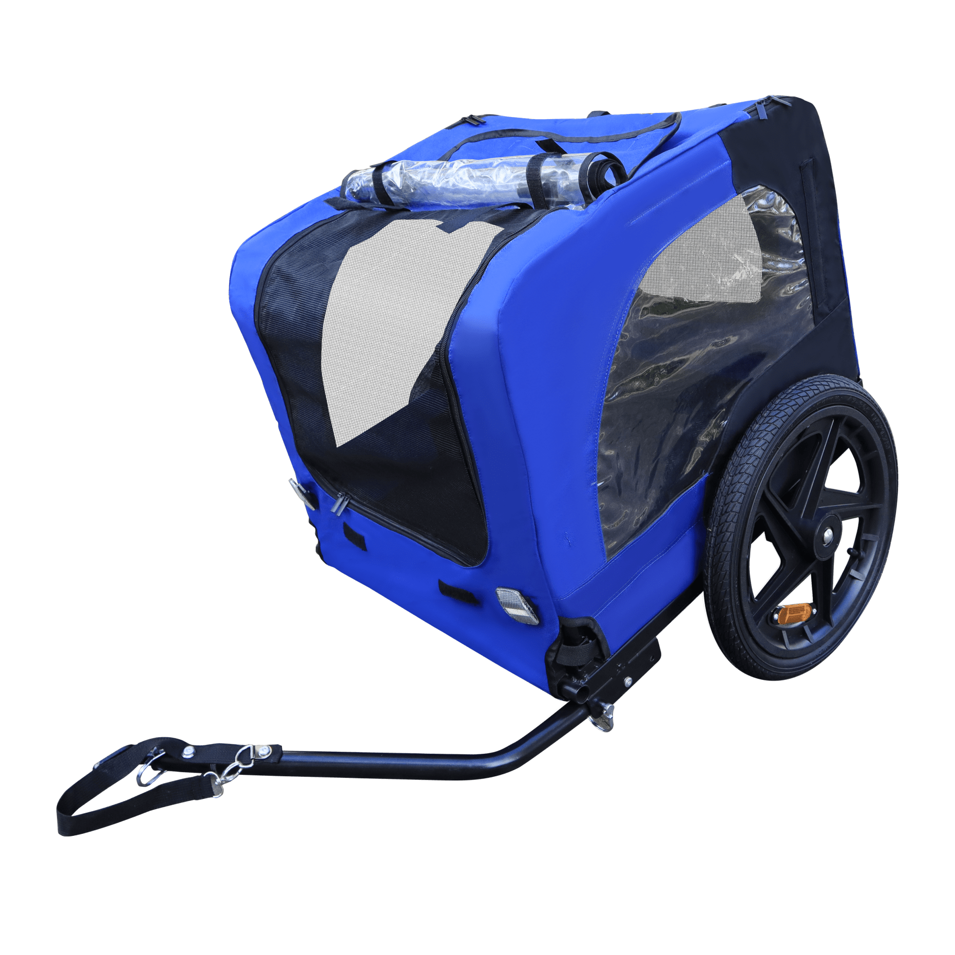 Dog Bike Trailer with Foldable Steel Frame & Quick-Release Wheels, Non ...