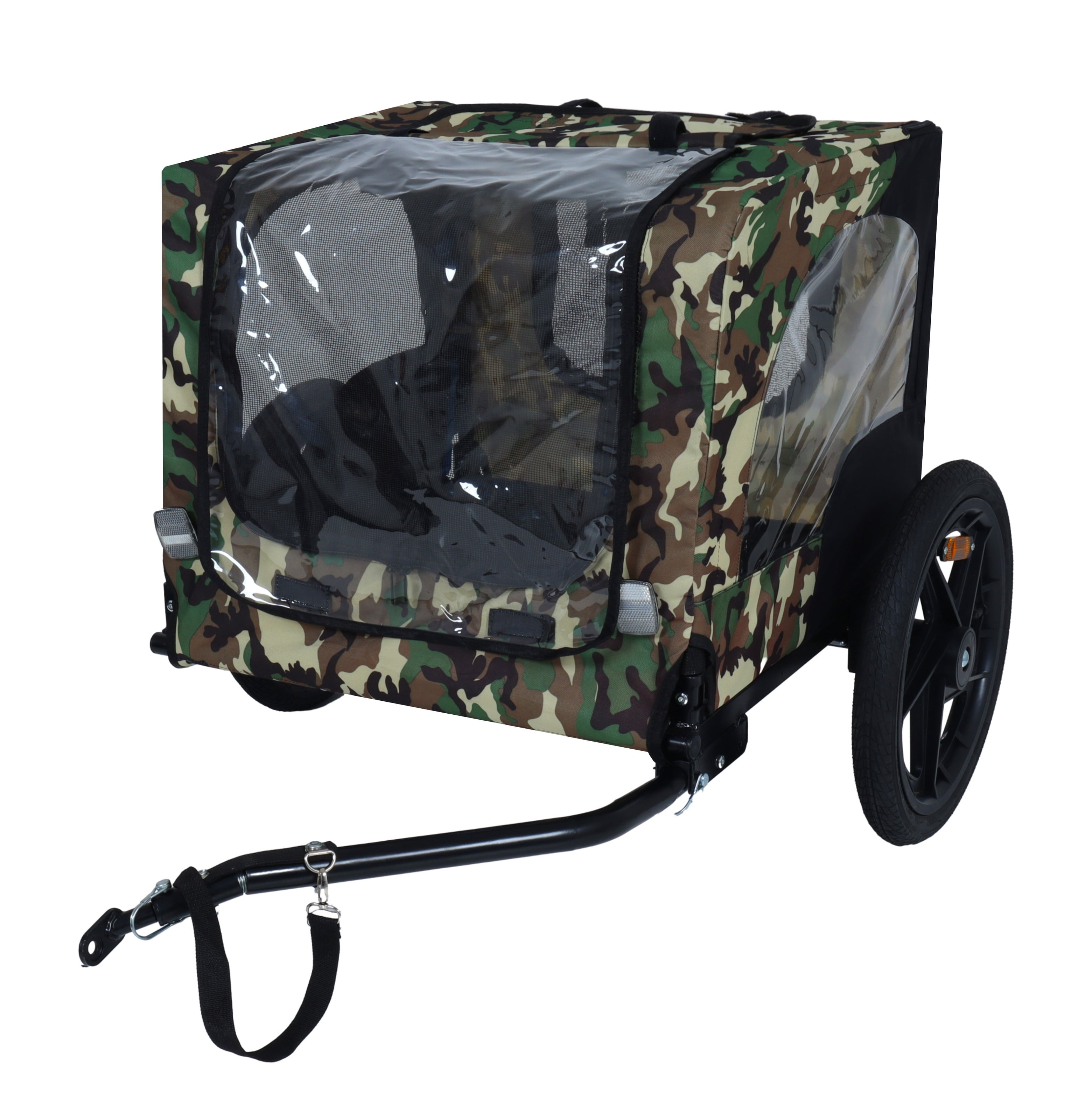Dog Bike Trailer, Pet Bike Cart for Small Medium Dogs - Folding Bicycle ...