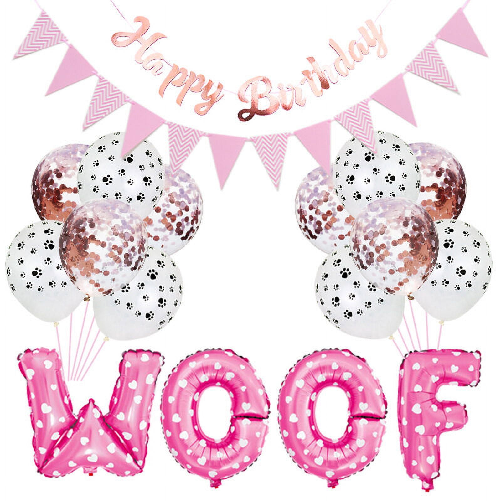 Dog Birthday Banner Dog Birthday Party Decorations for Backdrop Dog ...