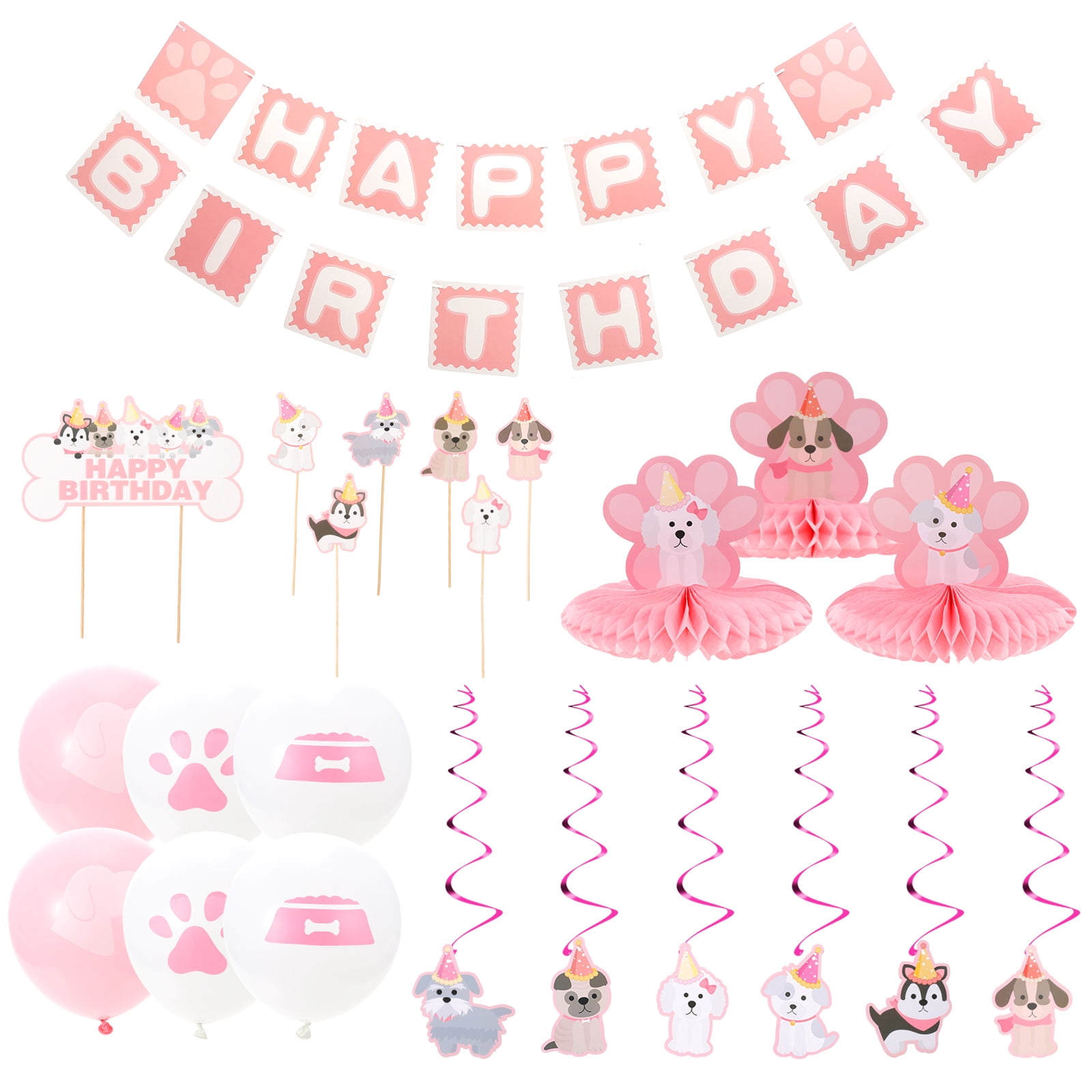 Dog Birthday Decoration Pet Emulsion The Puppy Party Supplies Cupcake ...