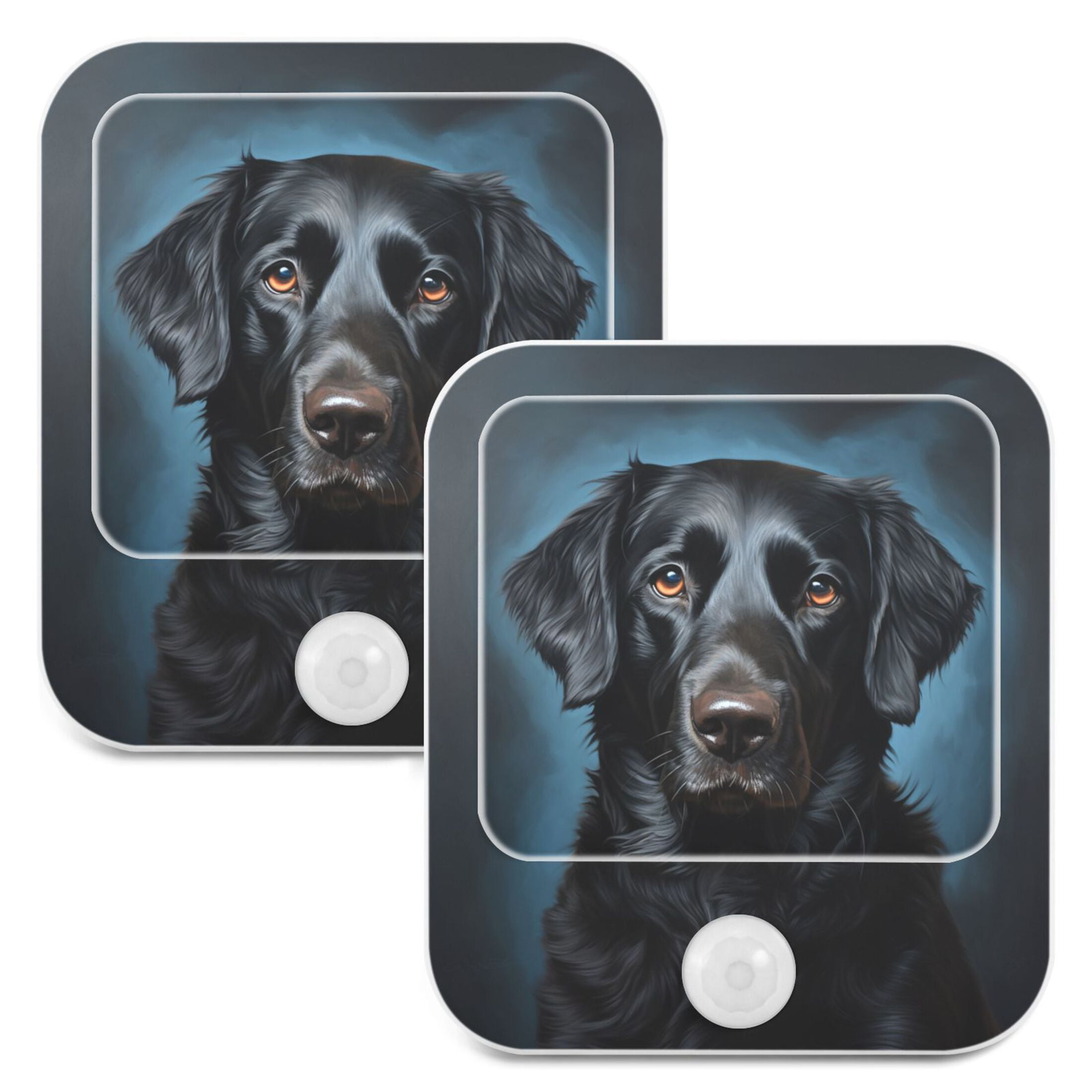 Dog Black Night Lights Plug into Wall LED with Auto Light Sensor Warm ...