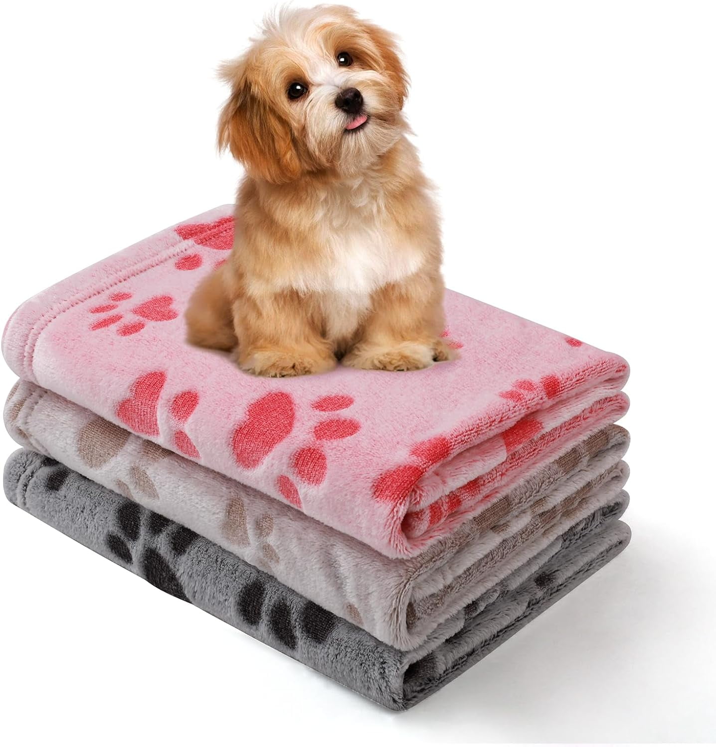 Dog Blankets for Large Dogs, Soft Fleece Dog Blanket Fluffy Pet Blanket ...