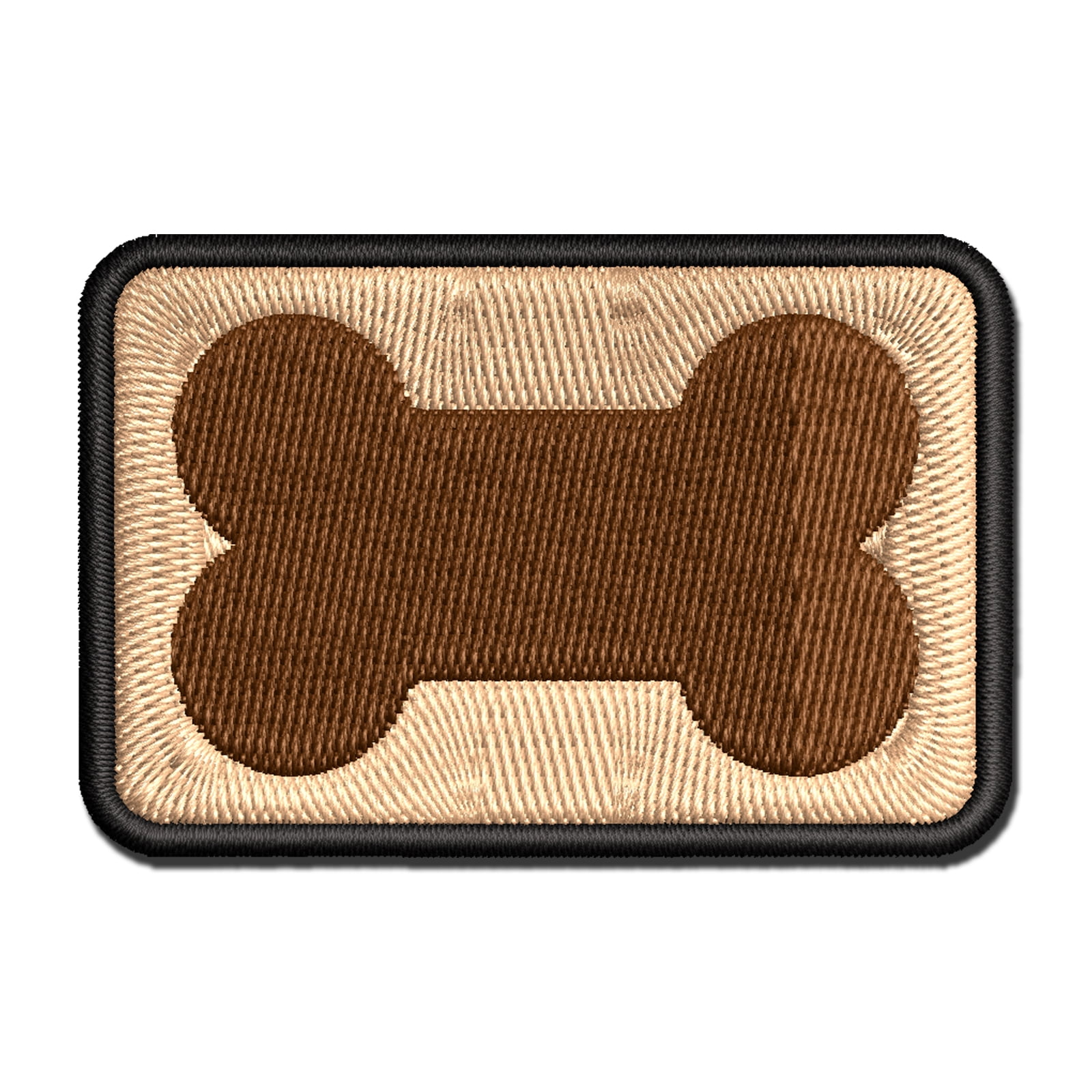 Dog Bone Applique Multi-Color Embroidered Hook & Loop Patch - 3 Inch ...