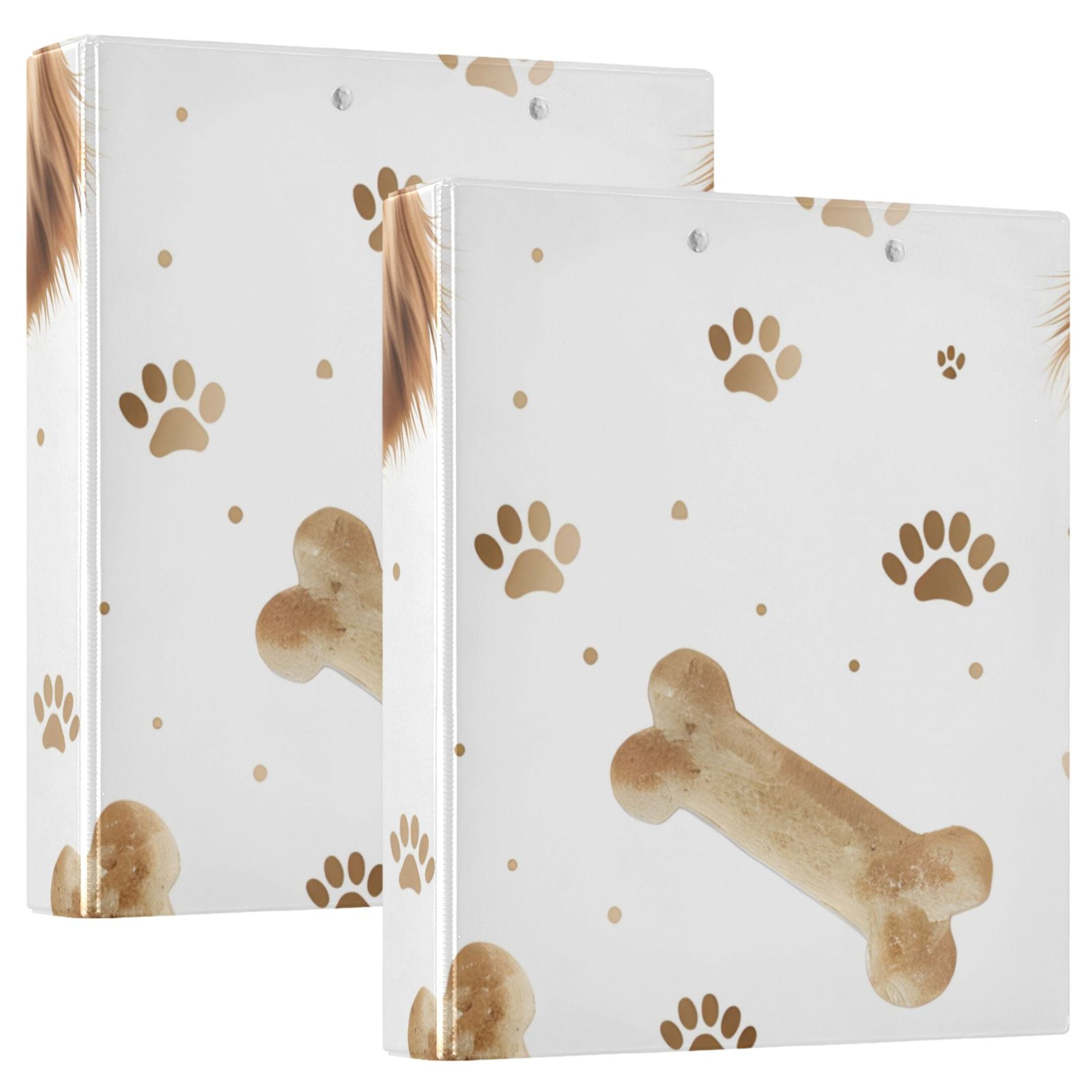 Dog Bones Claws 3 Ring Binders 1.5 inch Hardcover File Folders with ...