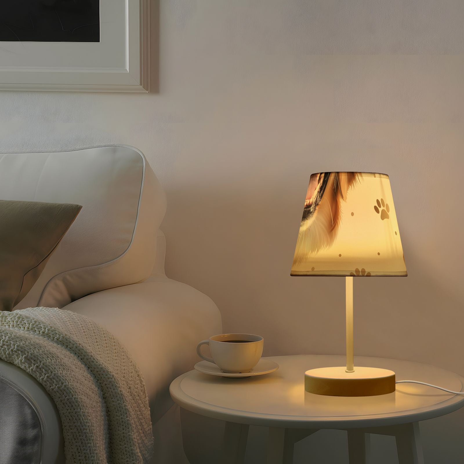 Dog Bones Claws Desk Lamp 3 Color Modes LED Table Lamp Nightstand ...