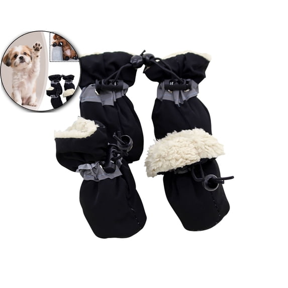 Dog Boots Dog Snow Boots for Winter Dogs Boots & Paw Protector Warm Dog ...