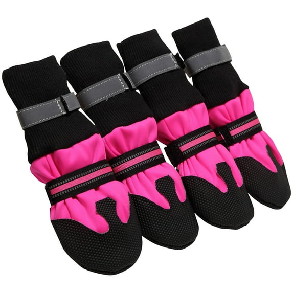 Dog Boots Shoes Dog Booties with Hot Pavement Soft Sole Adjustable ...