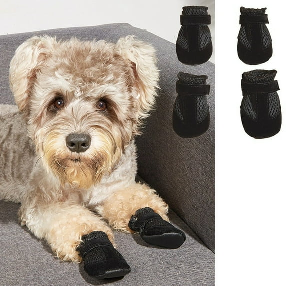 Dog Boots for Small Dogs - Mesh Breathable Pet Shoes with Soft Sole ...