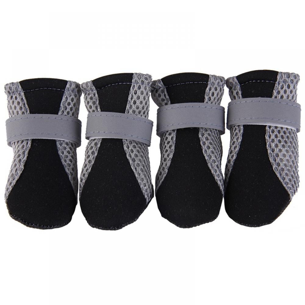 Dog Boots Soft Bottom Shoes for Large Dogs with Reflective Straps ...