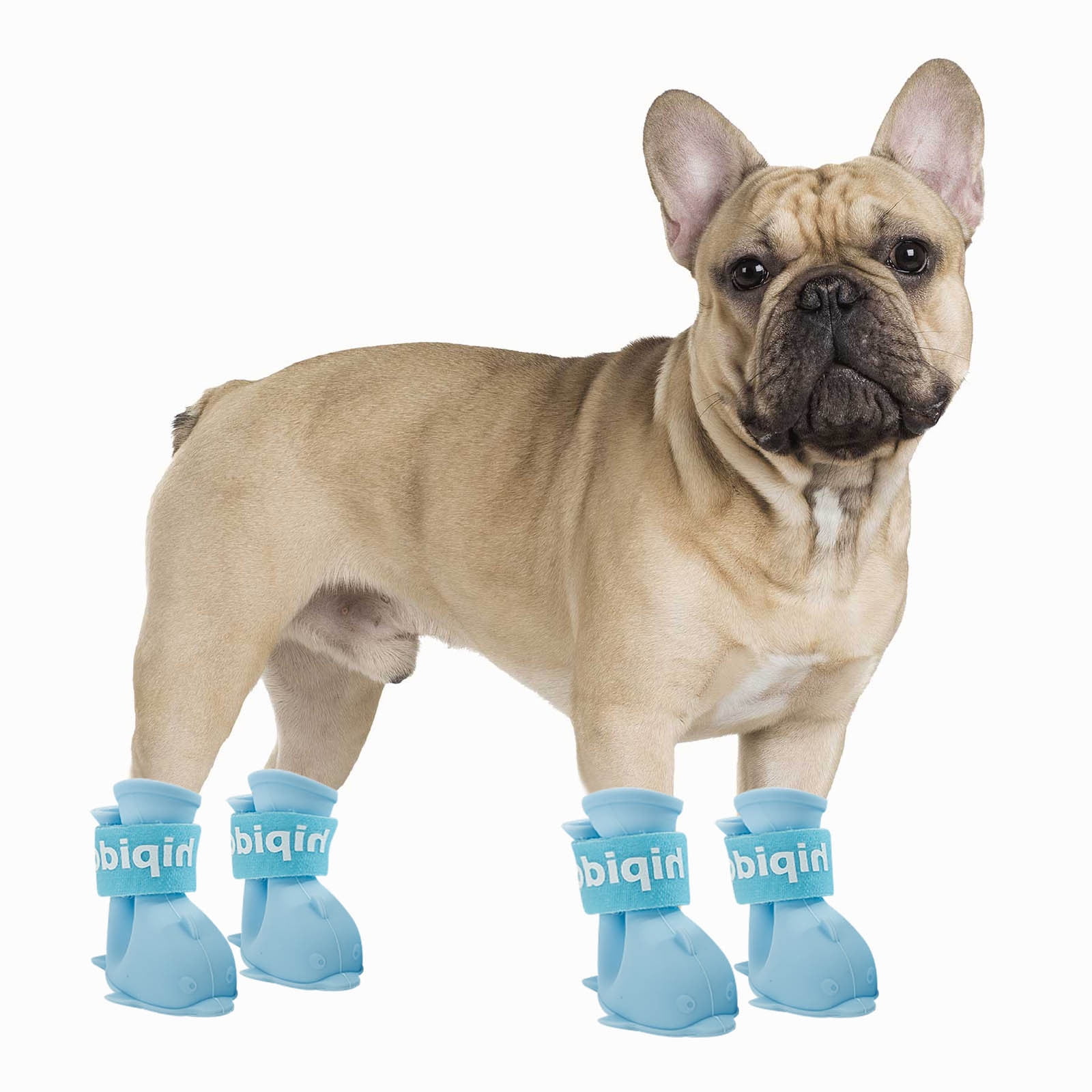 Dog Boots for Small Medium Dogs 4Pcs Cute Puppy Rain Shoes Non- Rubber ...