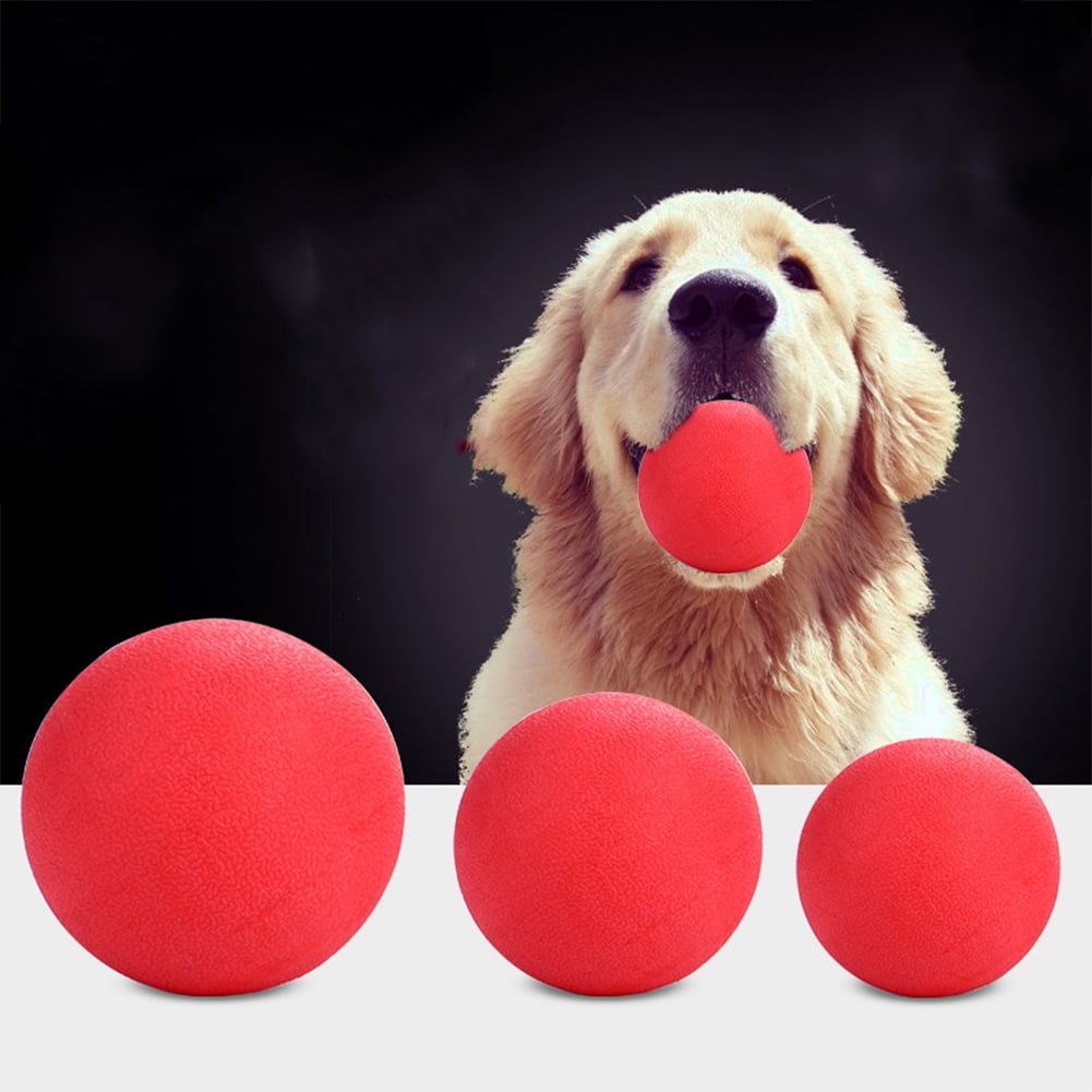 Dog Bouncy Balls, Indestructible Drop Resistant Solid Rubber Bouncing ...