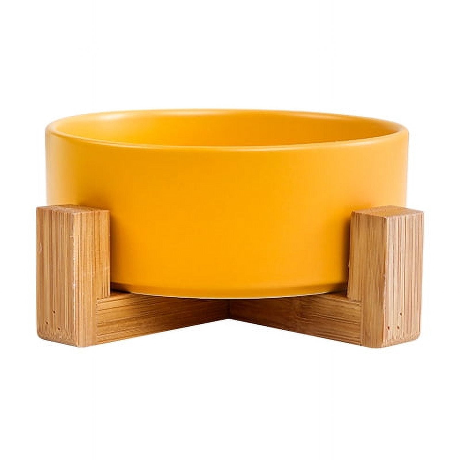 Dog Bowl Cat Bowl Ceramic Bowl Water Bowl Wooden Frame Protection ...