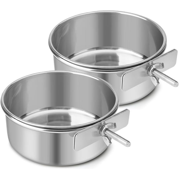 Dog Bowl Stainless Steel Dog Bowls Pet Hanging Food Water Bowl Cage ...