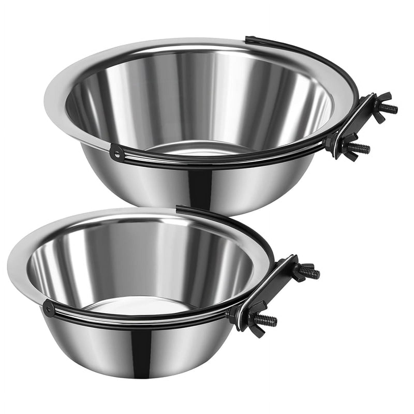 Dog Bowls, Dog Bowl for Crate, 2 Pack Pet Food Water Bowl Dog Bowls for ...