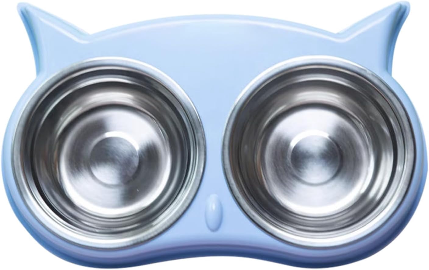 Dog Bowls Double Dog Water and Food Bowls Stainless Steel Bowls with No ...